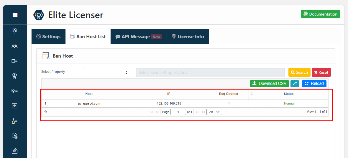Settings - Elite Licenser