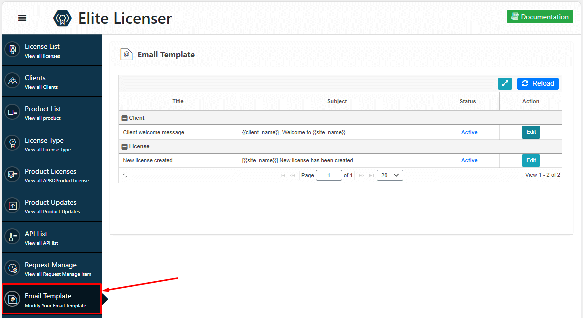 Email Template - Elite Licenser