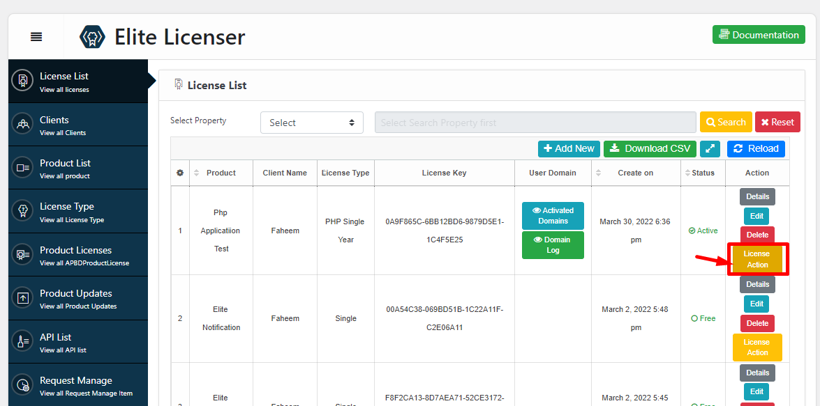 Add License - Elite Licenser